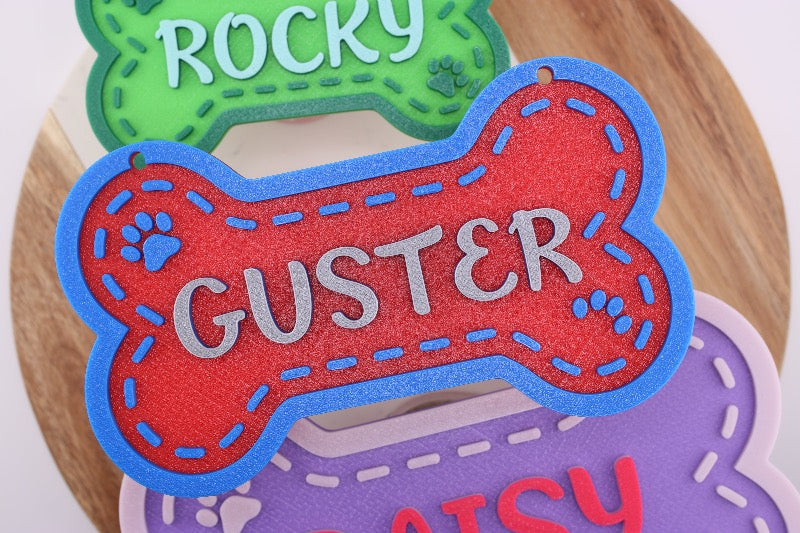 Bone Shaped Dog Crate Signs | Personalized Pet Decor by Kibble Scoops ...